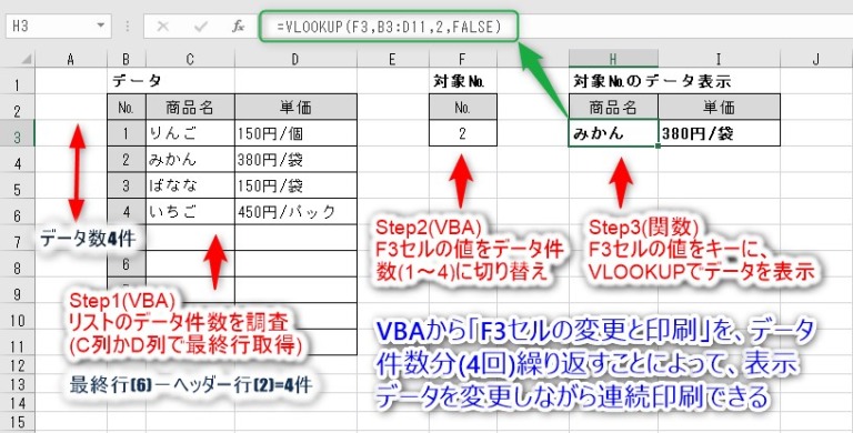 【VBA】宛名リストを文書や封筒に連続印刷する方法（サンプルコード＆ファイル） - Sloth Excel