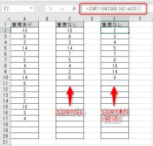 【関数】完全解説！UNIQUE関数で重複しないリストを作成する方法（0を表示しない方法なども紹介） - Sloth Excel